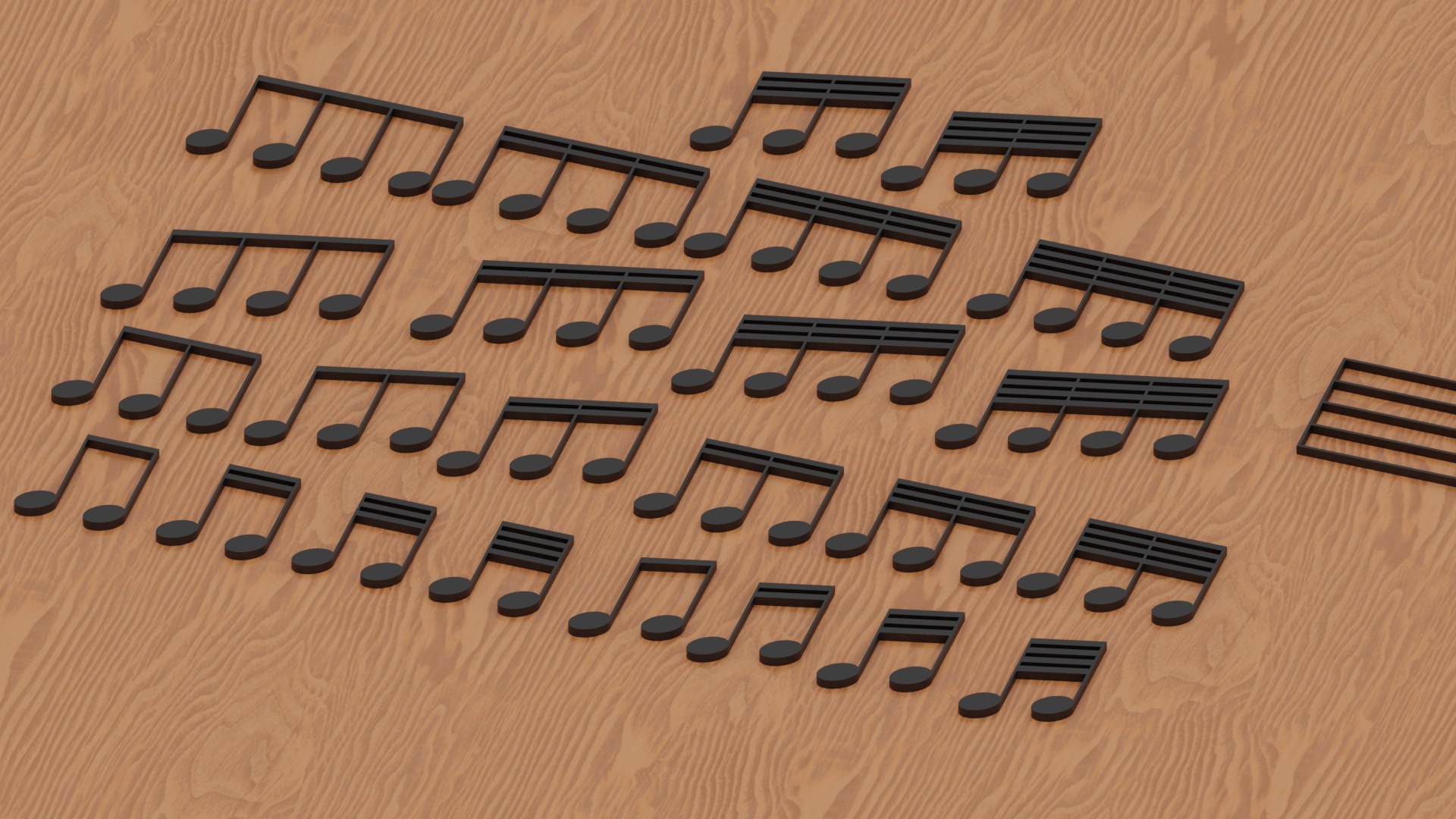 3D Musical Notes 2 Model - TurboSquid 1791889