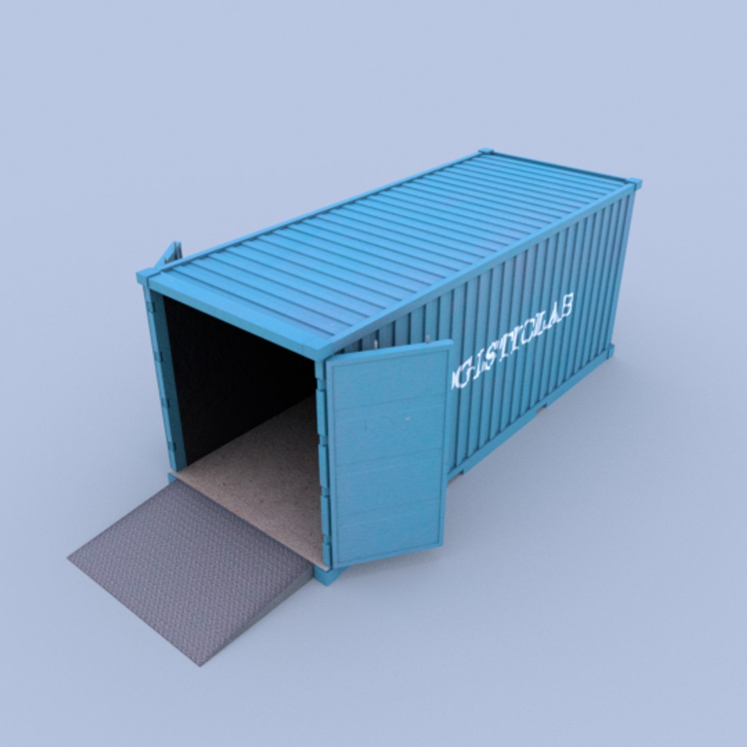 Open container 3D - TurboSquid 1224304