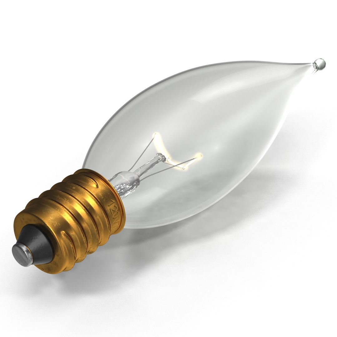 3ds flame candelabra bulb