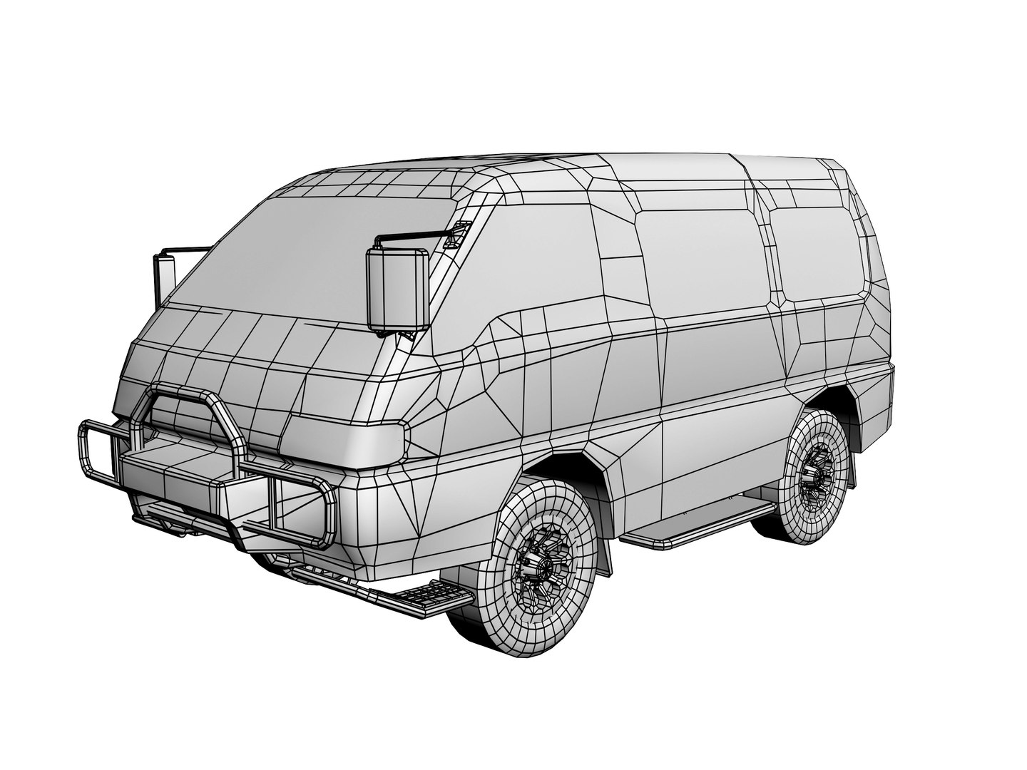 Car - Mitsubishi Delica 3D Model - TurboSquid 1688419