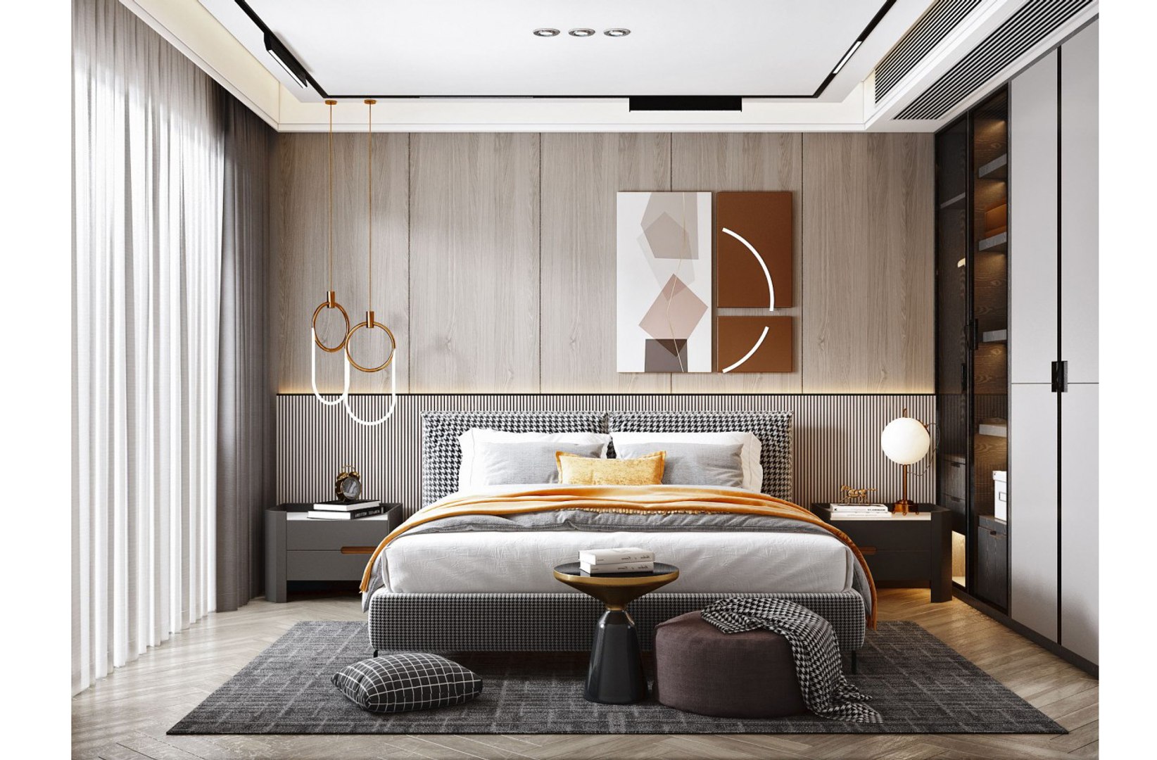 3D Bed Room Model - TurboSquid 1635355