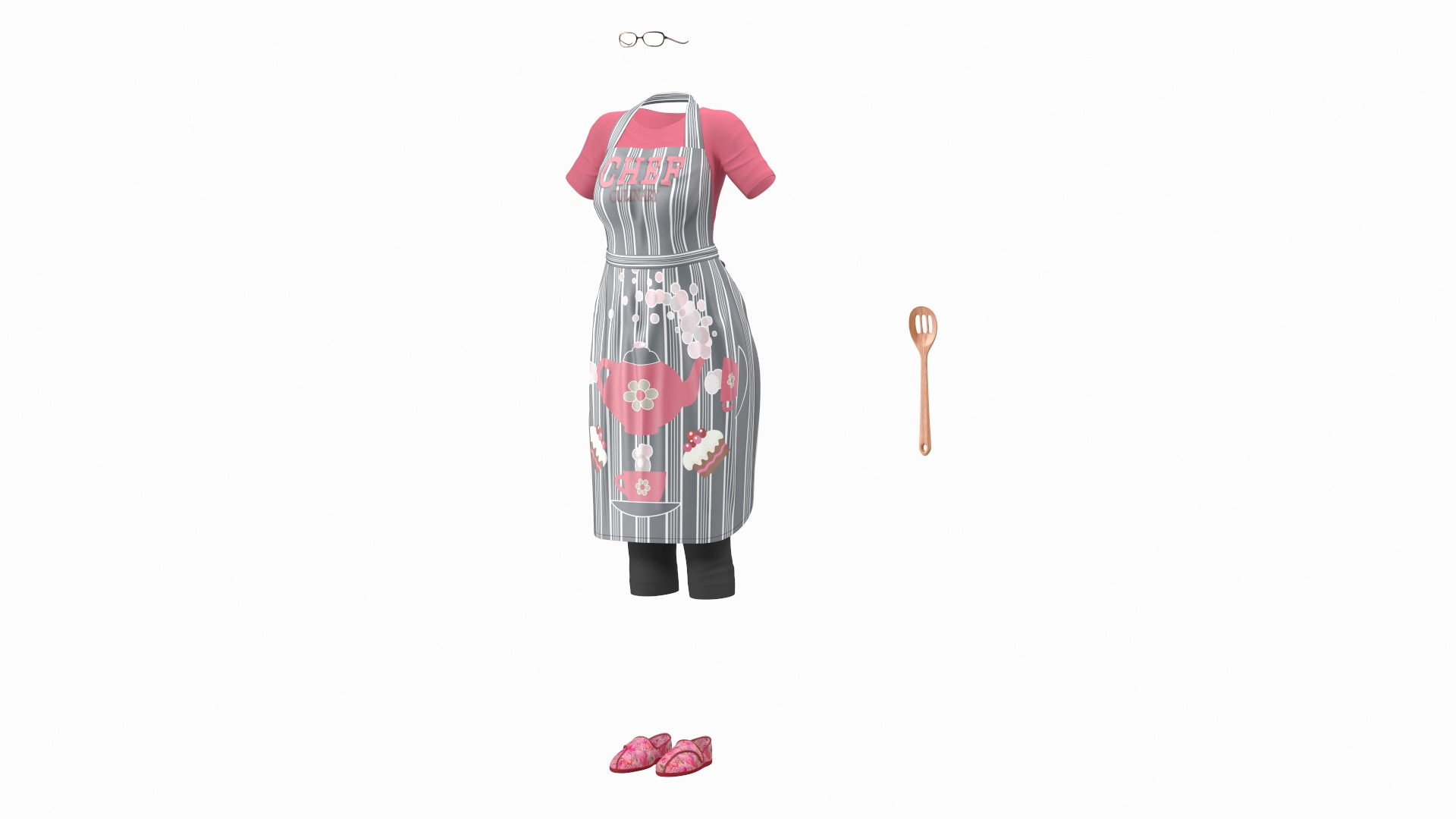 3D Kitchen Clothing Apron - TurboSquid 1601975