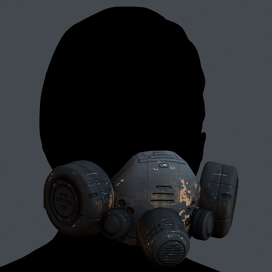 Gas mask model - TurboSquid 1700682