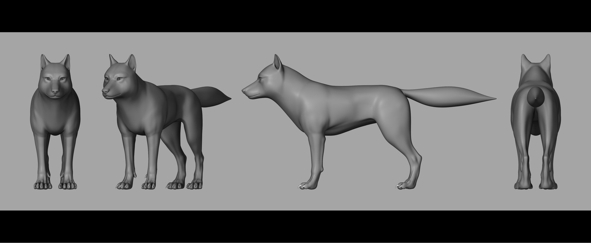 3D Wolf Rigged Expressions - TurboSquid 1343642