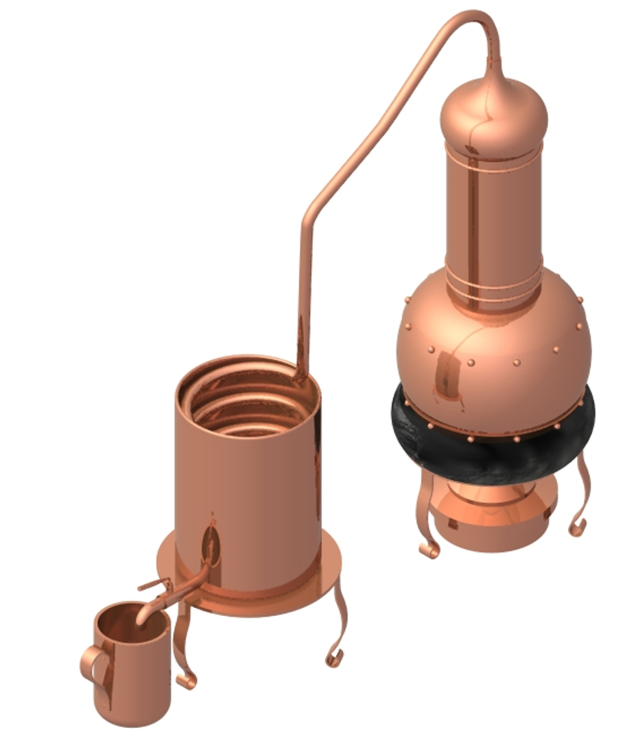 copper distiller 3d model