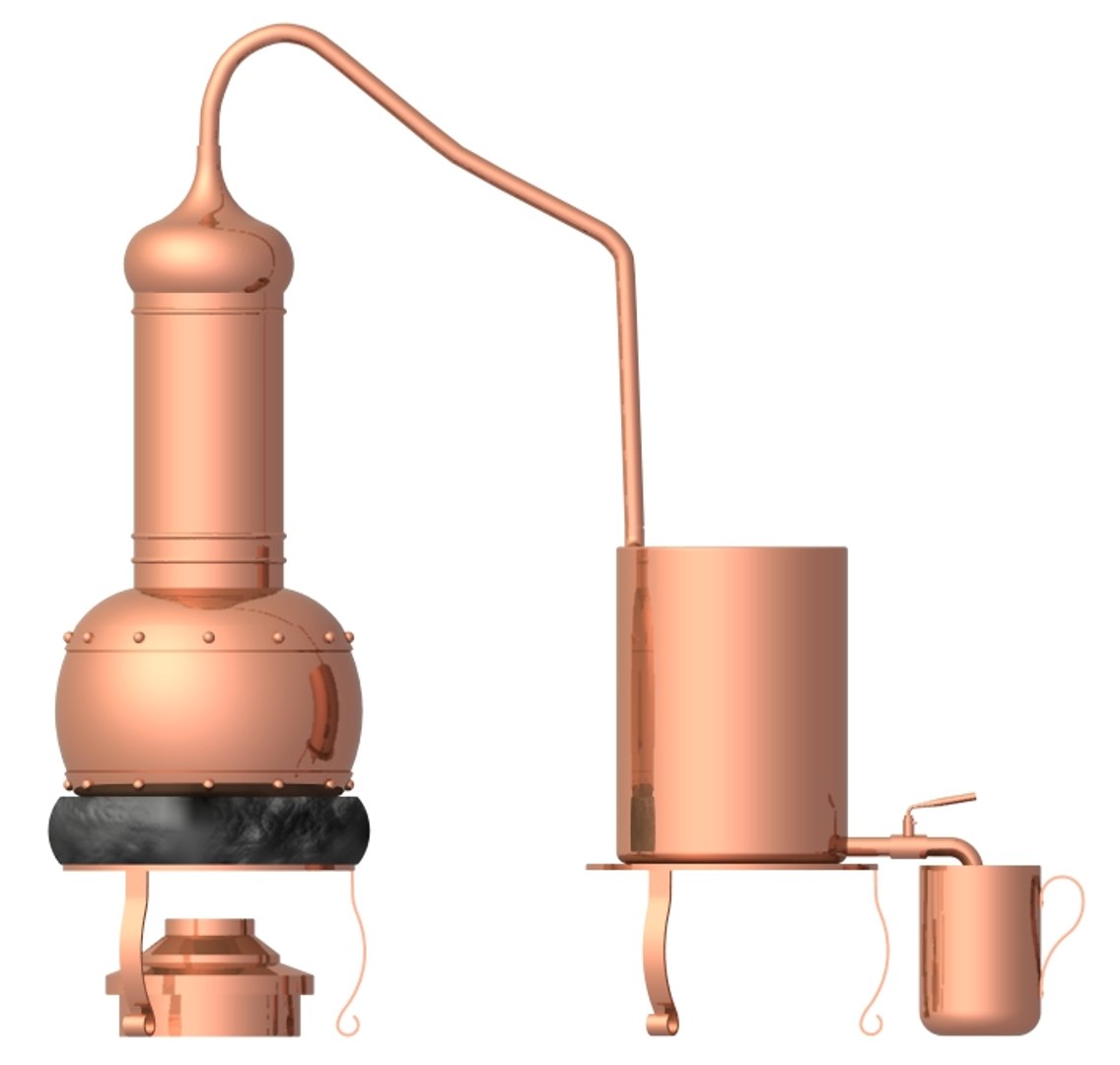 Copper Distiller 3d Model