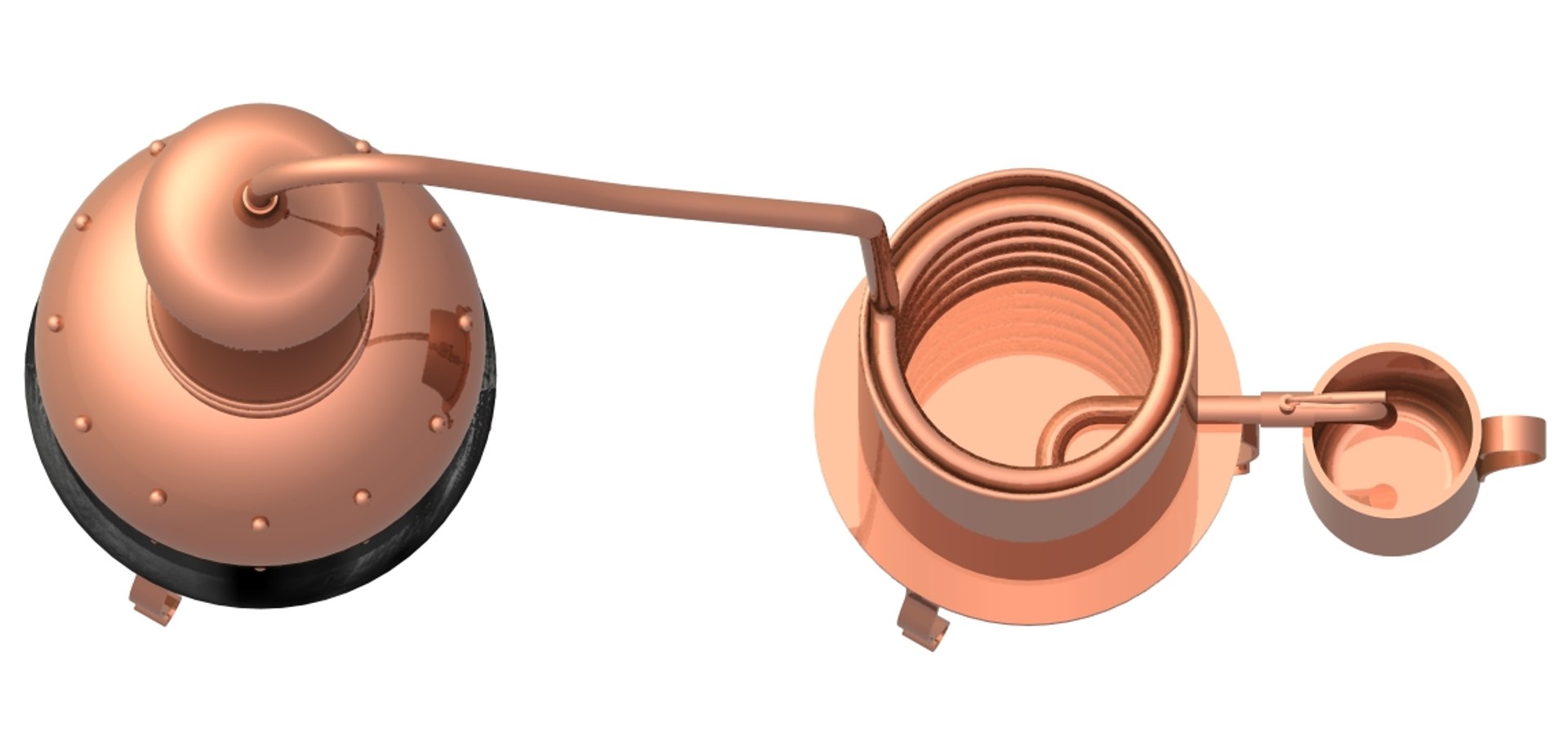 Copper Distiller 3d Model