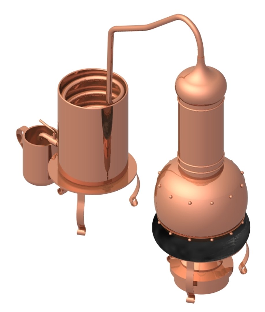 Copper Distiller 3d Model