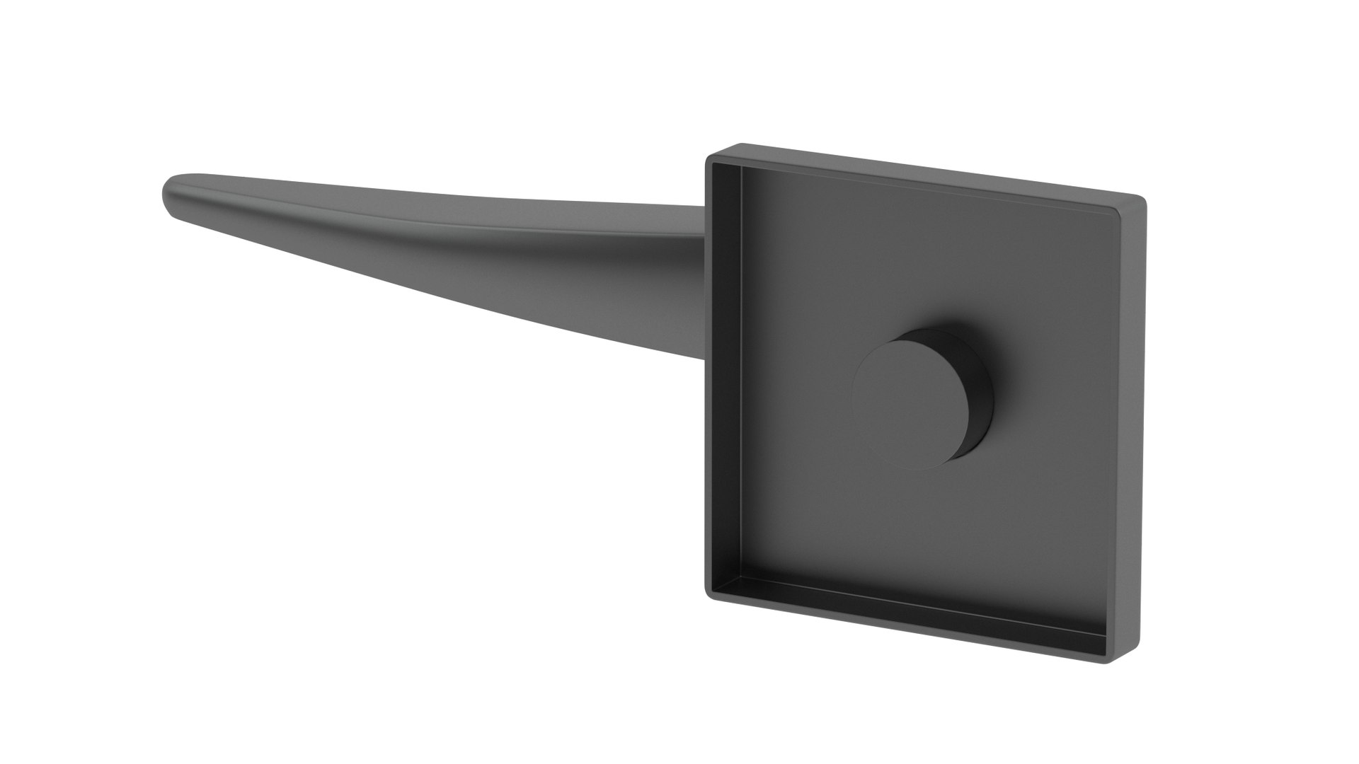 3D Atlantic Forme Foglia Handle Matt Black Model - TurboSquid 1897390