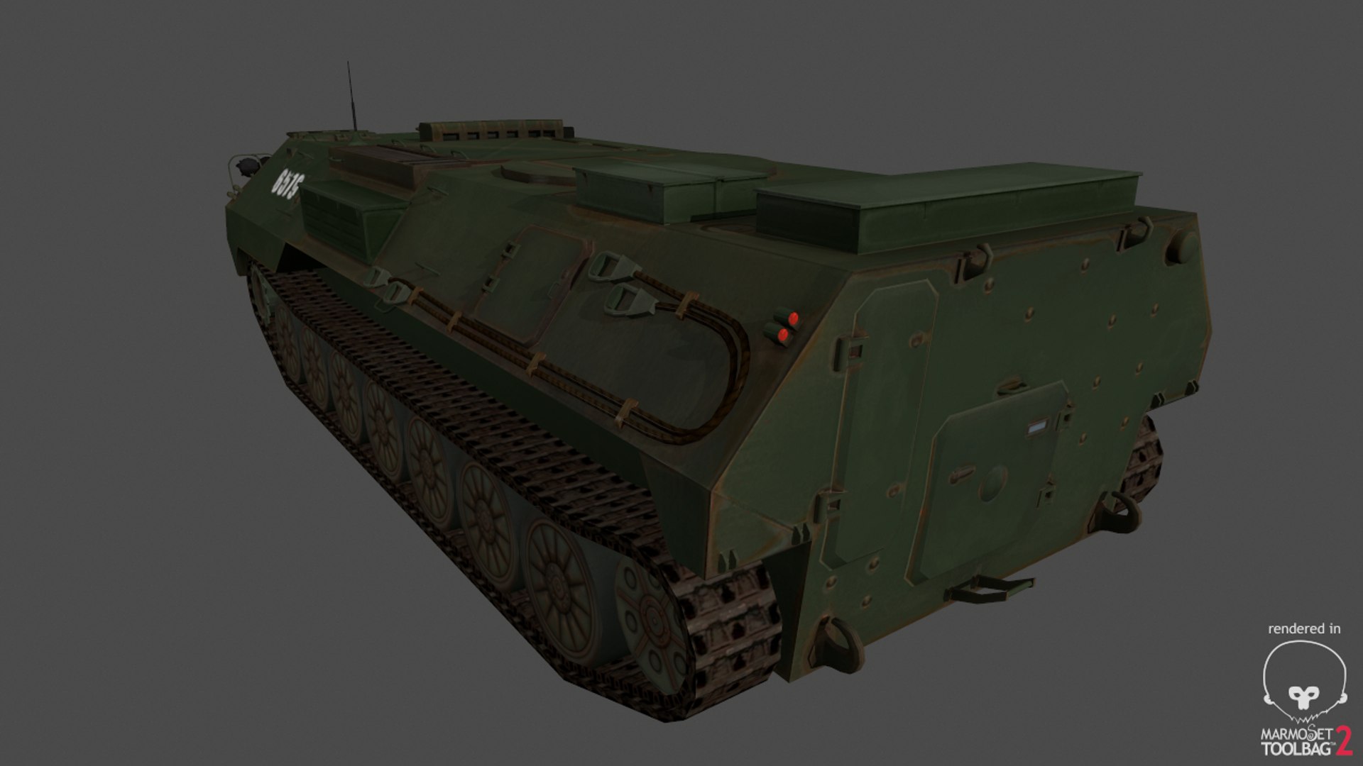 Mt-lbu Amphibious Armoured 3d Model