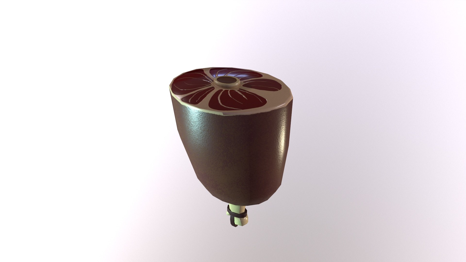 Smoked Ham Leg Cut Jamon Stylized Lowpoly Handpainted Asset Low-poly 3D ...