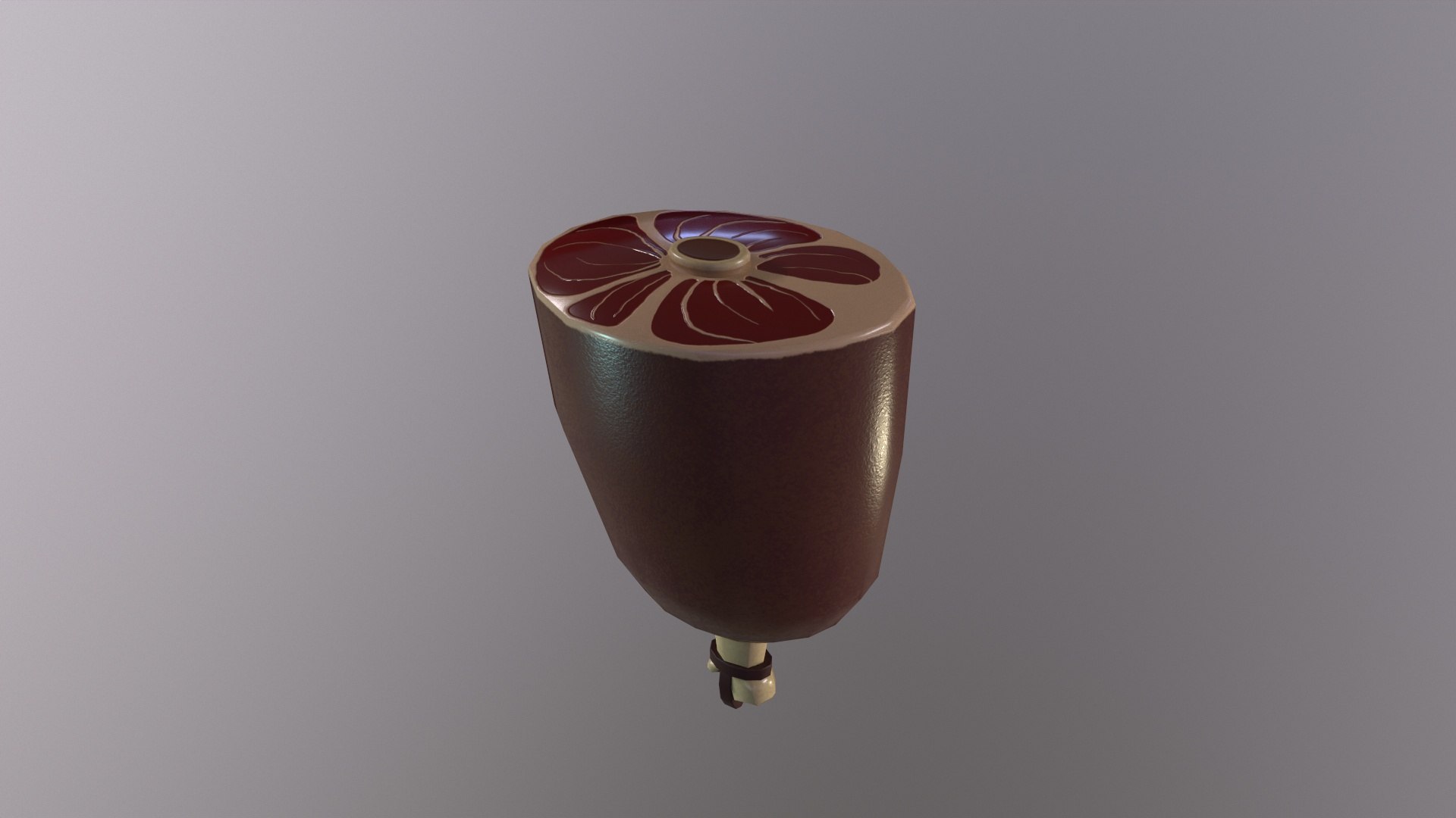 Smoked Ham Leg Cut Jamon Stylized Lowpoly Handpainted Asset Low-poly 3D ...