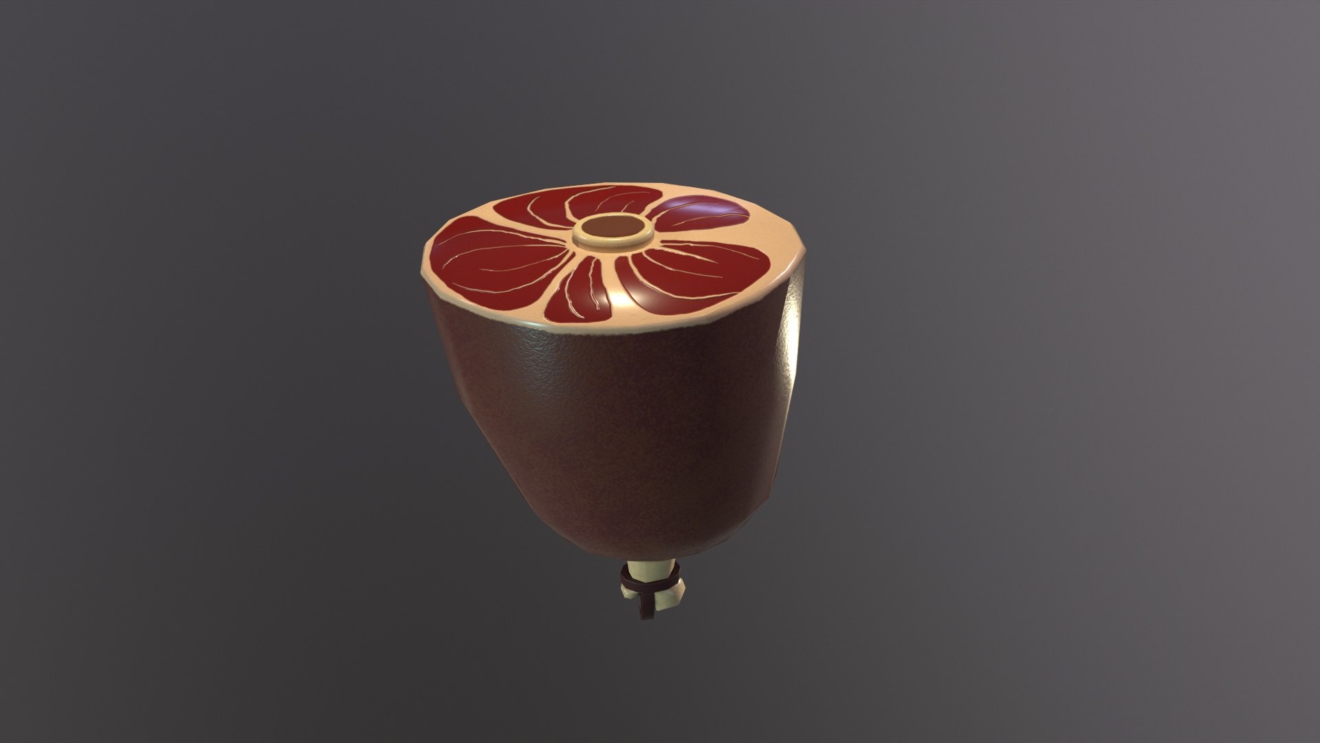 Smoked Ham Leg Cut Jamon Stylized Lowpoly Handpainted Asset Low-poly 3D ...