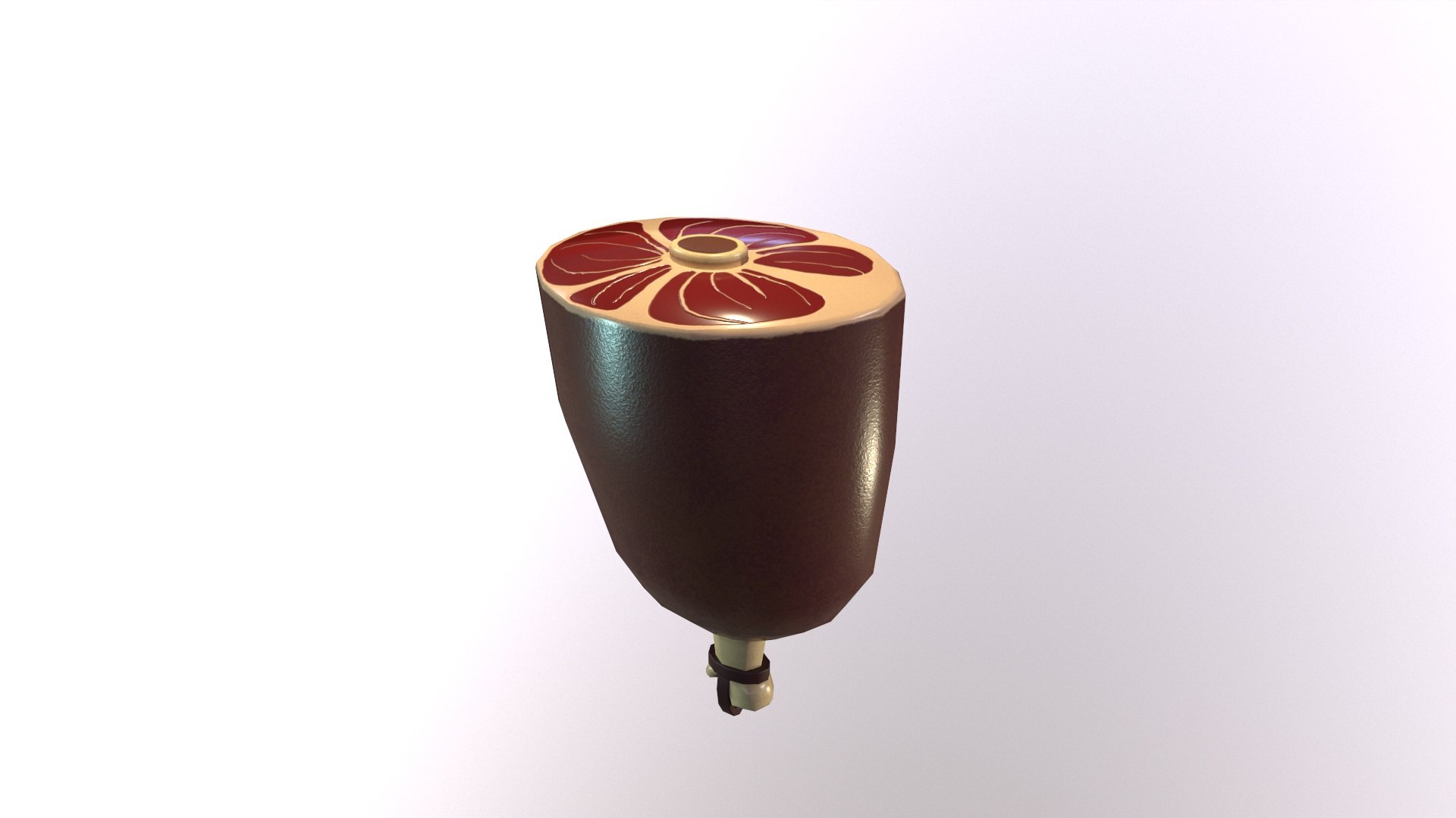 Smoked Ham Leg Cut Jamon Stylized Lowpoly Handpainted Asset Low-poly 3D ...