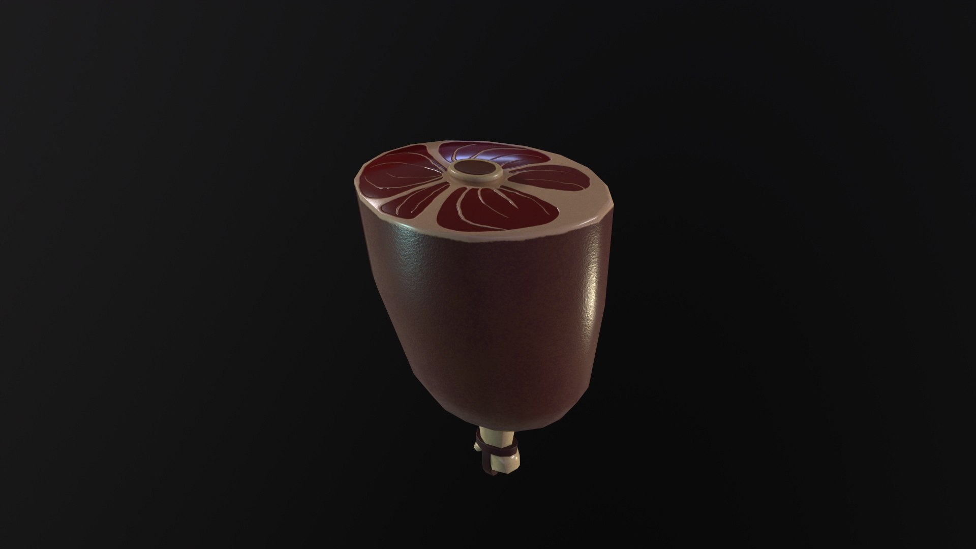 Smoked Ham Leg Cut Jamon Stylized Lowpoly Handpainted Asset Low-poly 3D ...