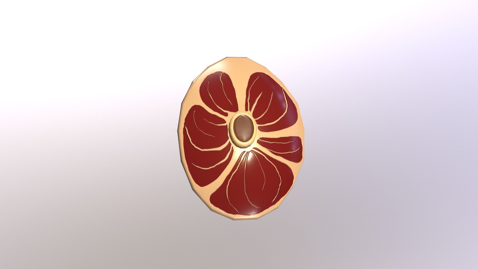 Smoked Ham Leg Cut Jamon Stylized Lowpoly Handpainted Asset Low-poly 3D ...