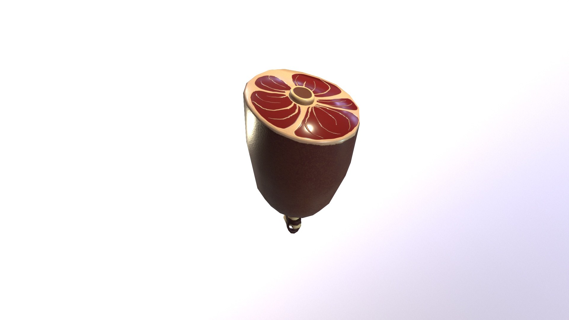 Smoked Ham Leg Cut Jamon Stylized Lowpoly Handpainted Asset Low-poly 3D ...