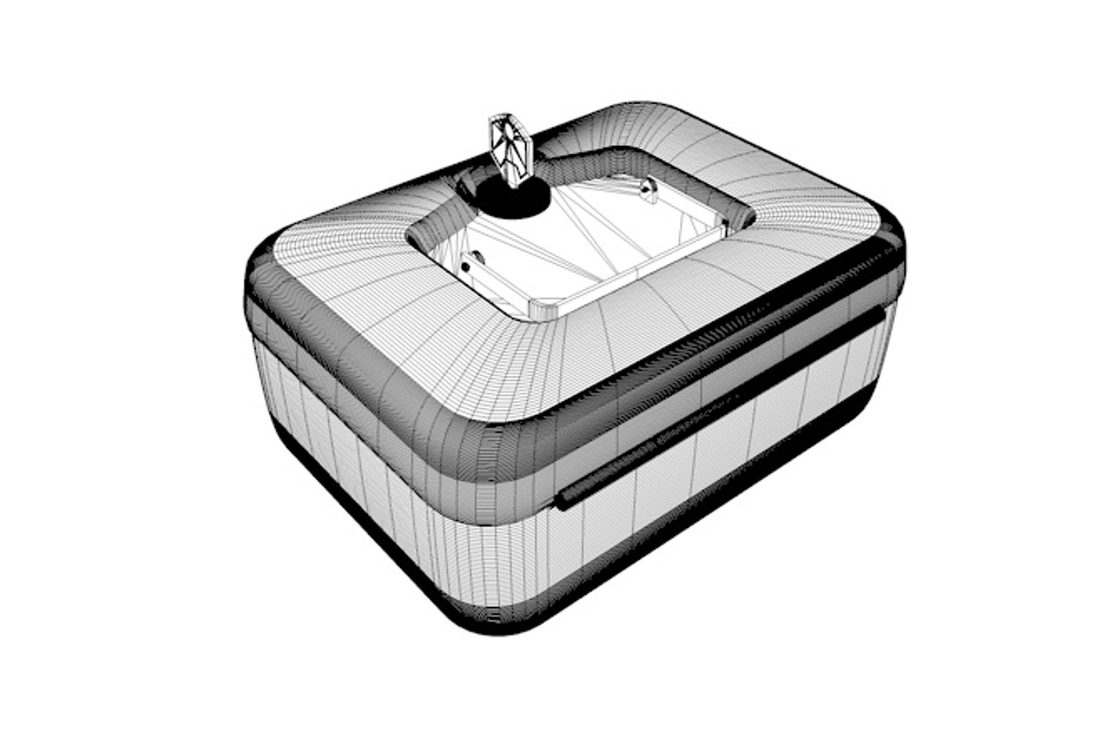 petty cash box 3d 3ds