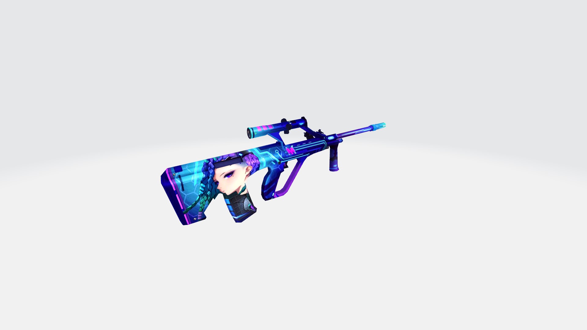 AUG Rifle Game Weapon 7x 3D - TurboSquid 1832576