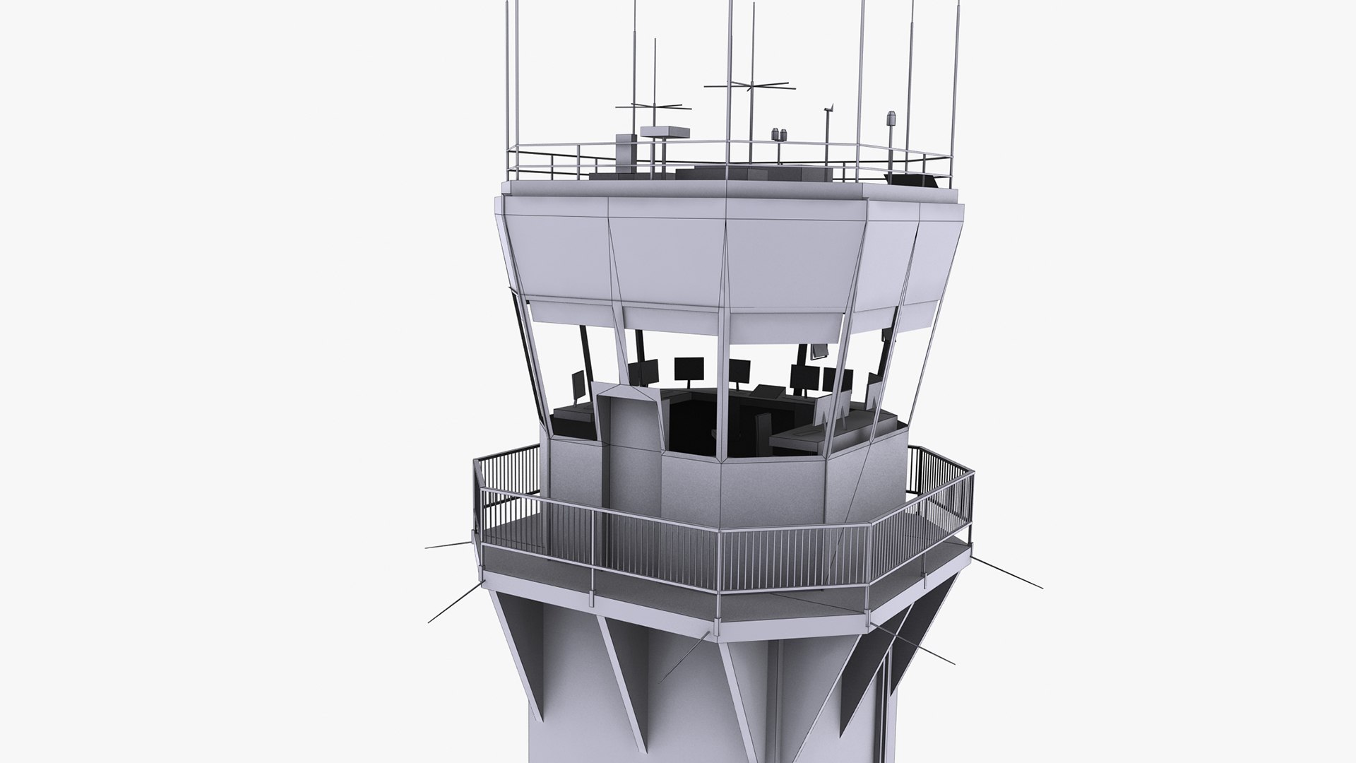 Airport ATC buildings Set 3D - TurboSquid 2114256