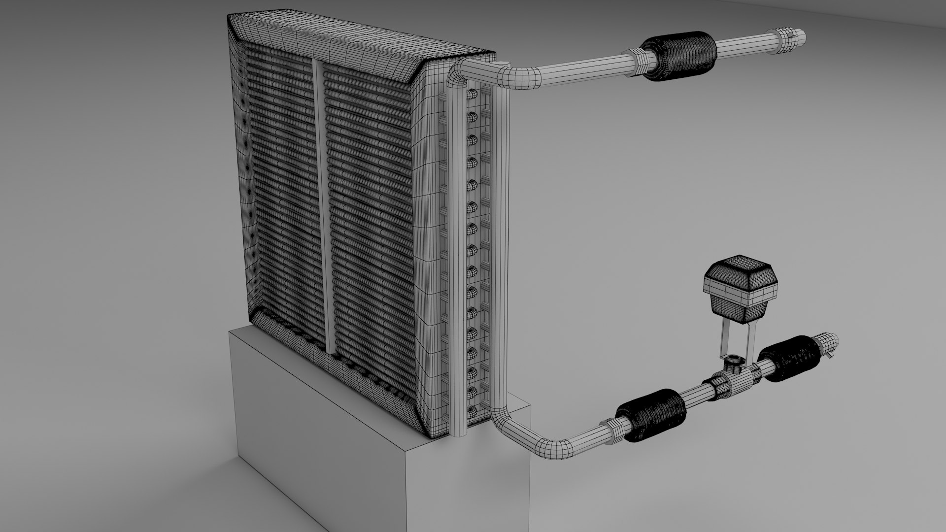 AHU Cooling Coil Element 3D Model - TurboSquid 2064456