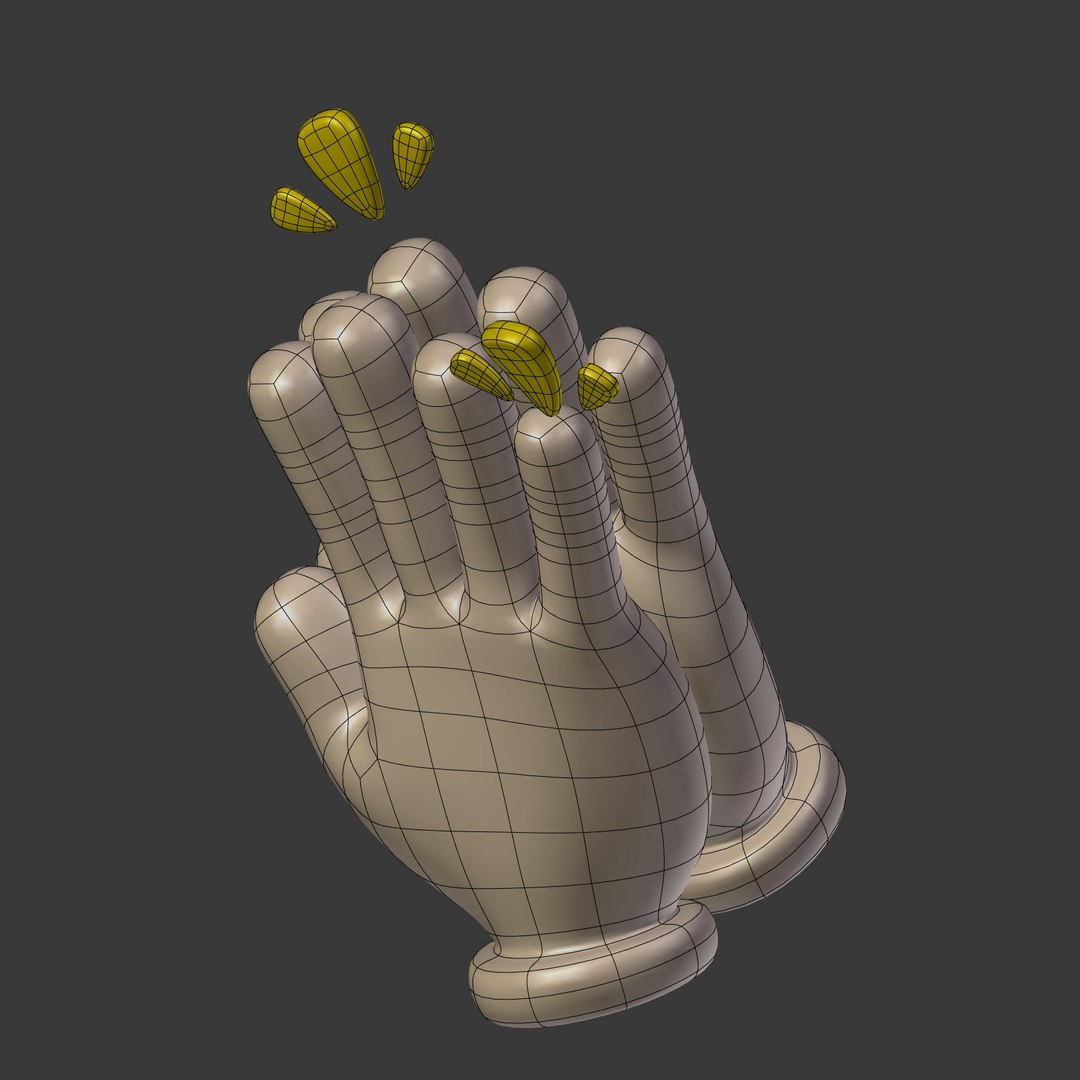 Cartoon hand model - TurboSquid 1582616