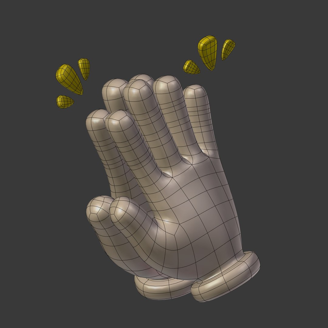 Cartoon hand model - TurboSquid 1582616