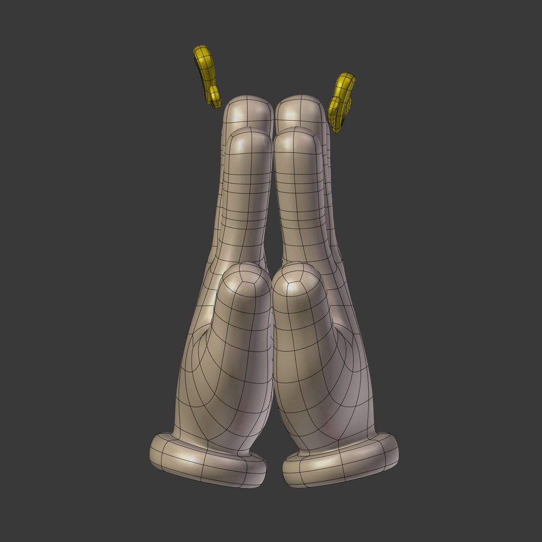 Cartoon hand model - TurboSquid 1582616