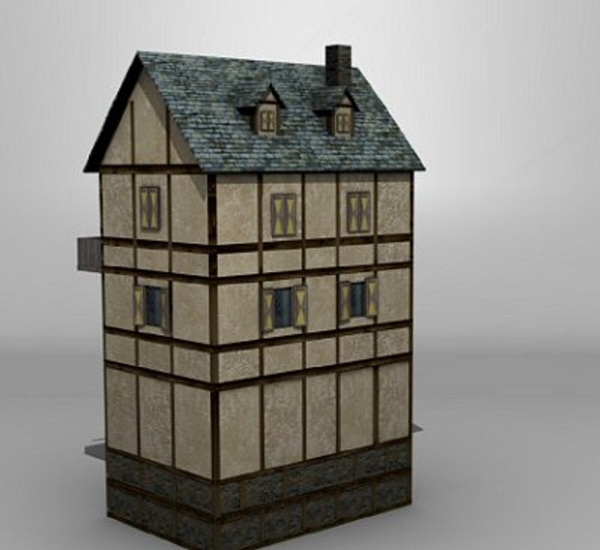 medieval building 3d model