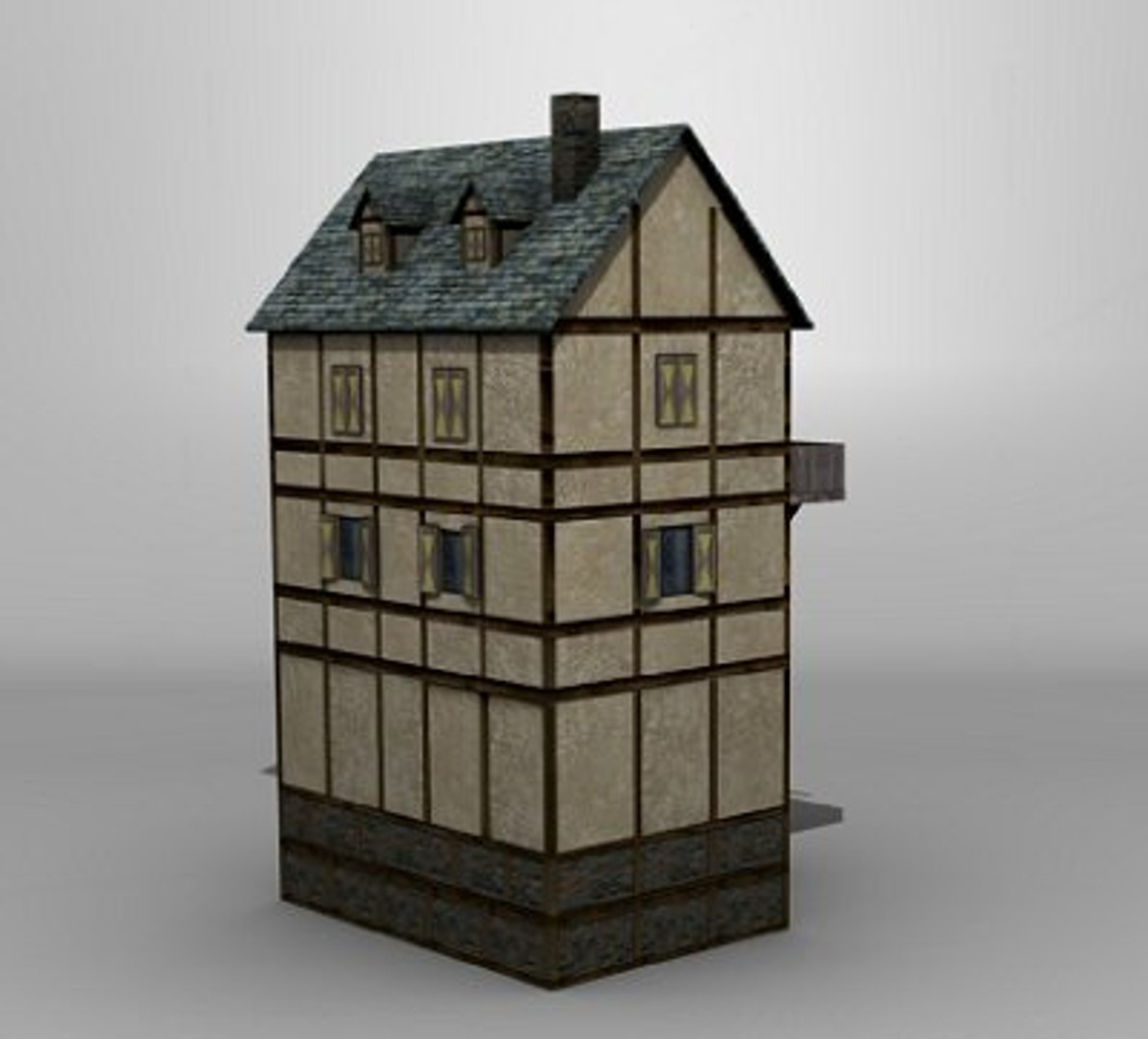 medieval building 3d model