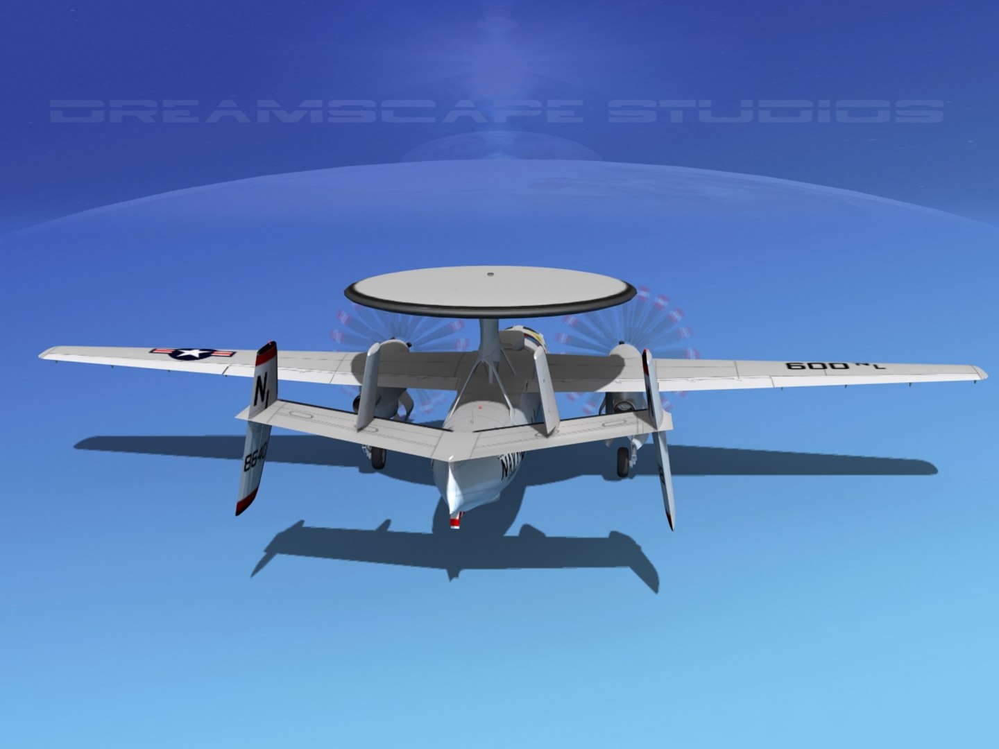 3d Model Grumman E-2c Hawkeye