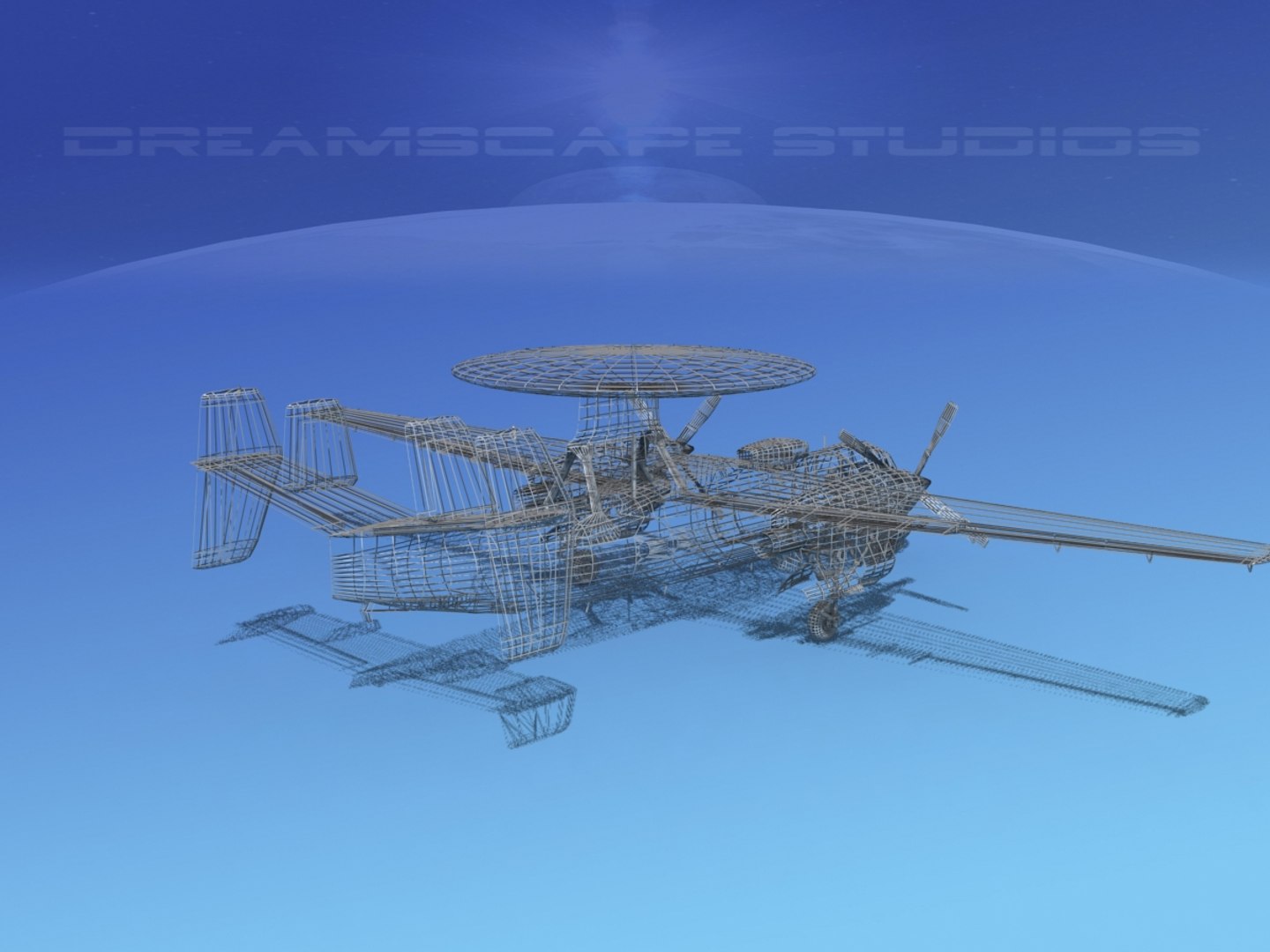 3d Model Grumman E-2c Hawkeye