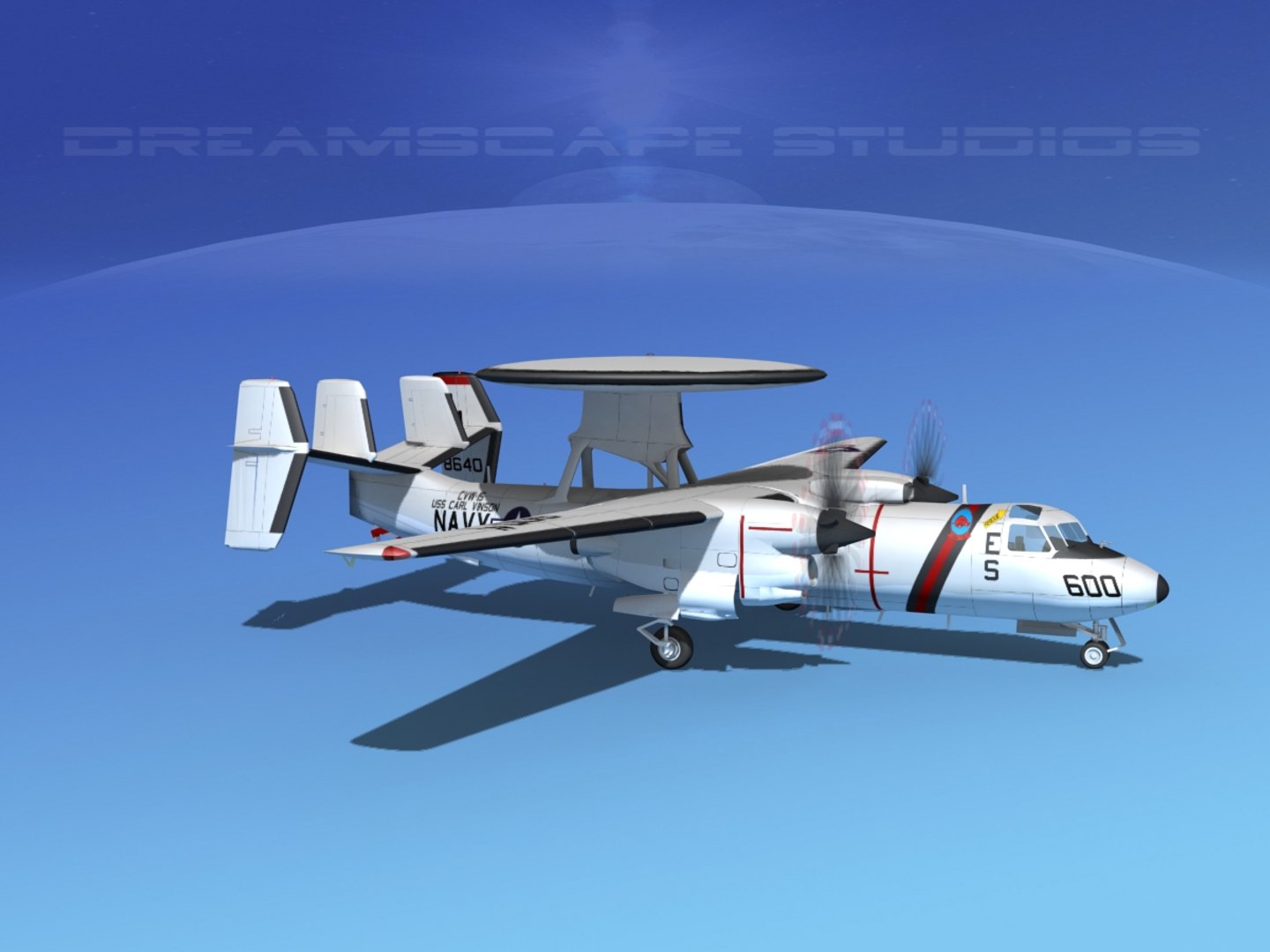 3d Model Grumman E-2c Hawkeye