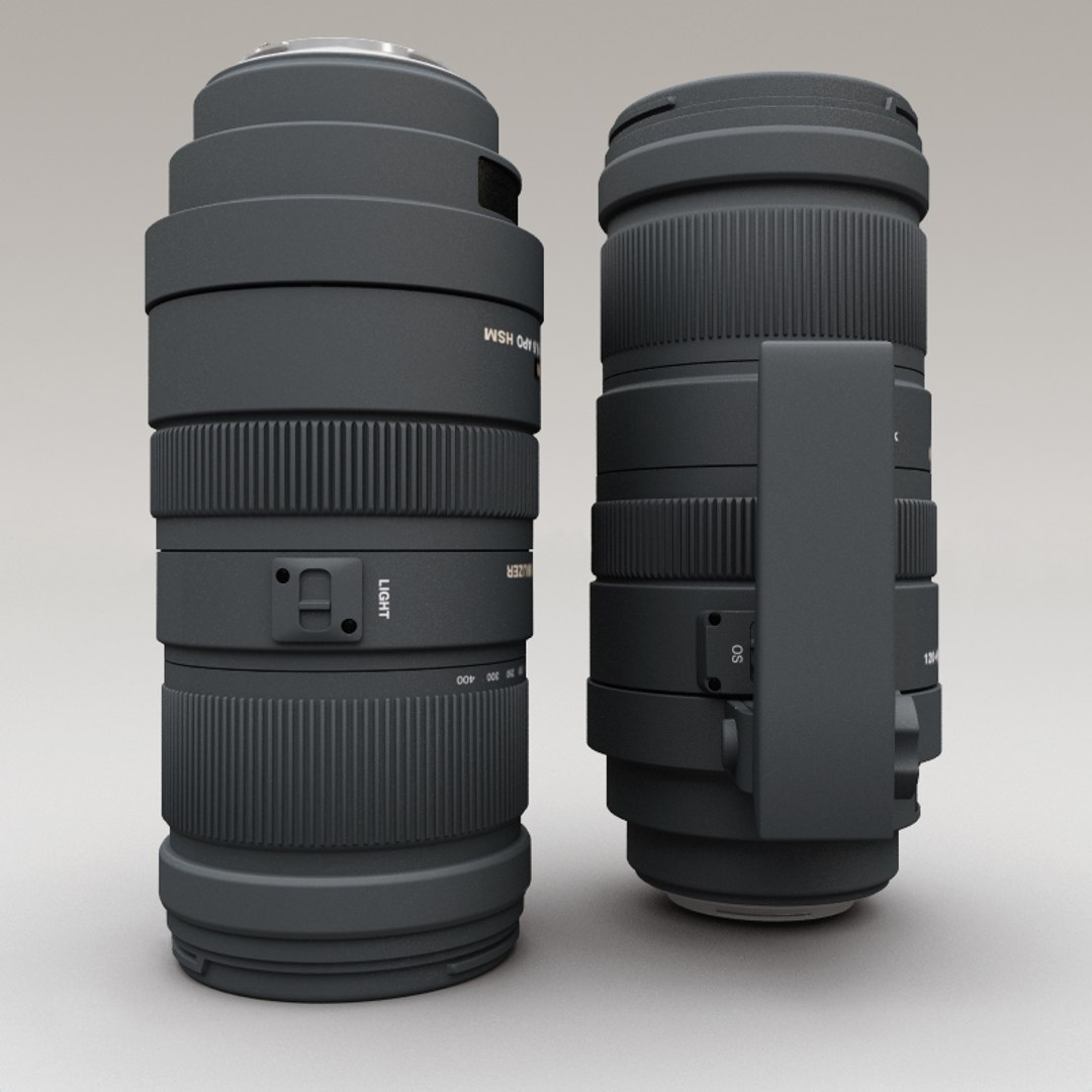 optical stabilizer sigma 80-400mm 3d model