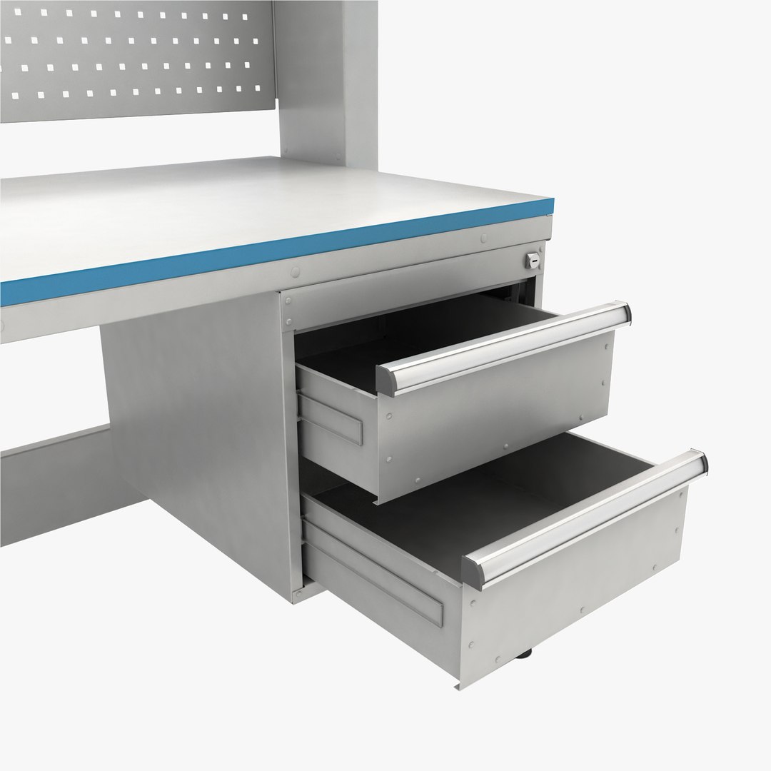 Working Table 3D Model - TurboSquid 1289034