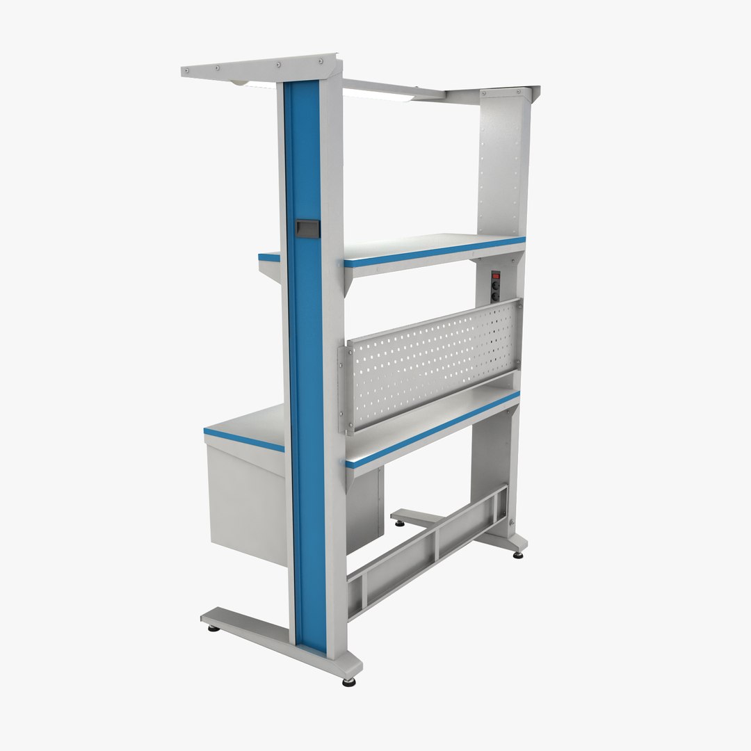 Working Table 3D Model - TurboSquid 1289034