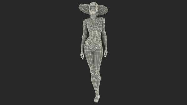 modelo 3d Pose de pie de chica de bikini de piel oscura - TurboSquid ...