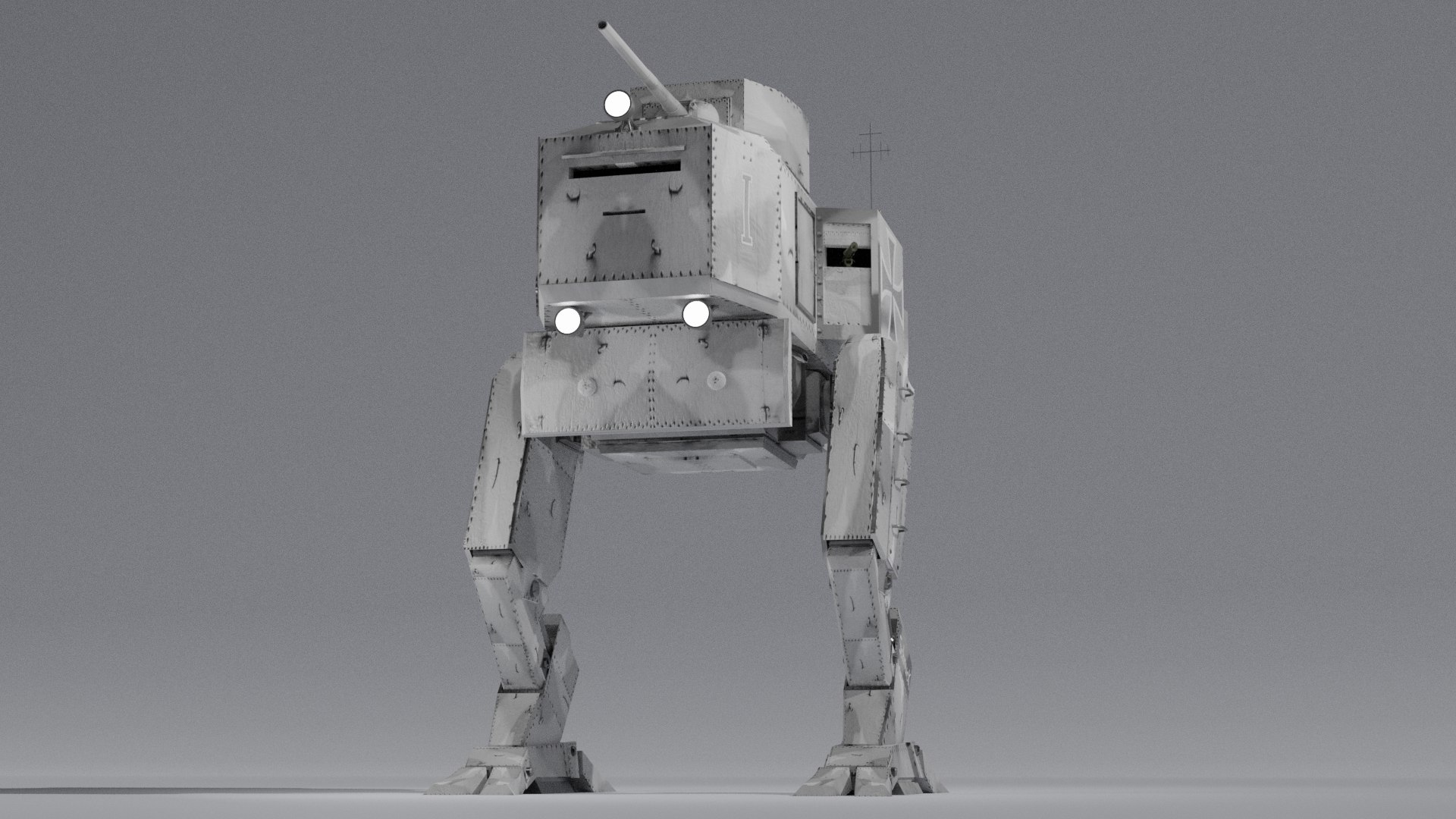 3D Panzer Mech Walker With RIG And LOWPOLY Winter Camo - TurboSquid 1993393