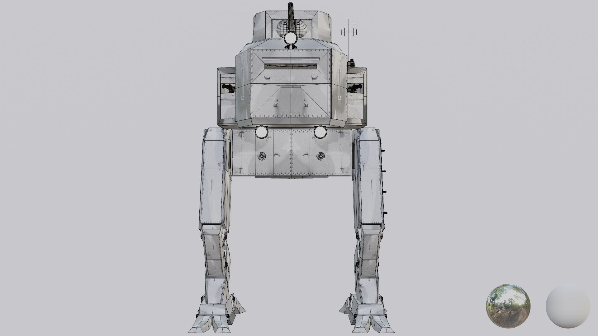 3D Panzer Mech Walker With RIG And LOWPOLY Winter Camo - TurboSquid 1993393