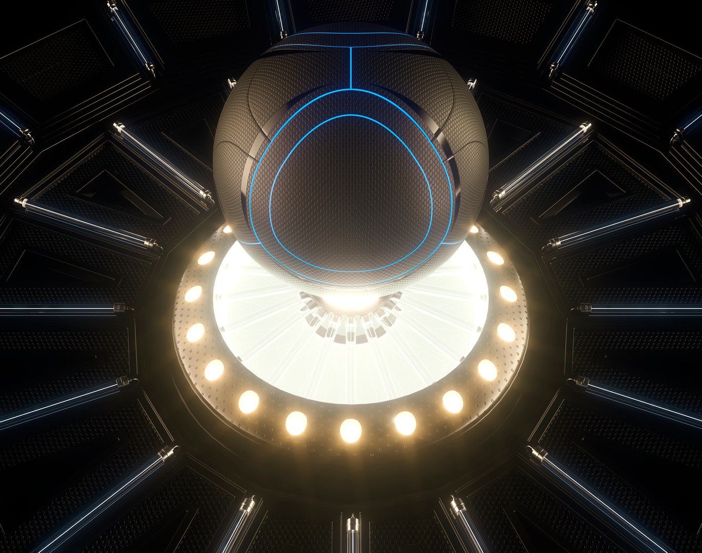 3D Futuristic Soccer Ball And Stage - TurboSquid 2128401