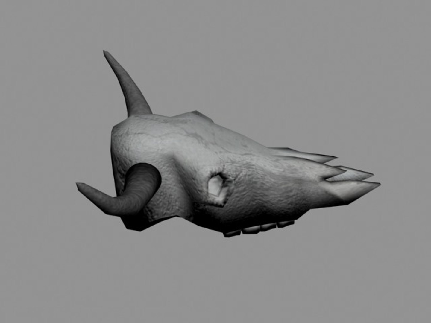 3ds Cow Skull