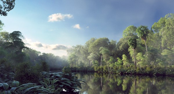 3D scene amazon river model - TurboSquid 1248195