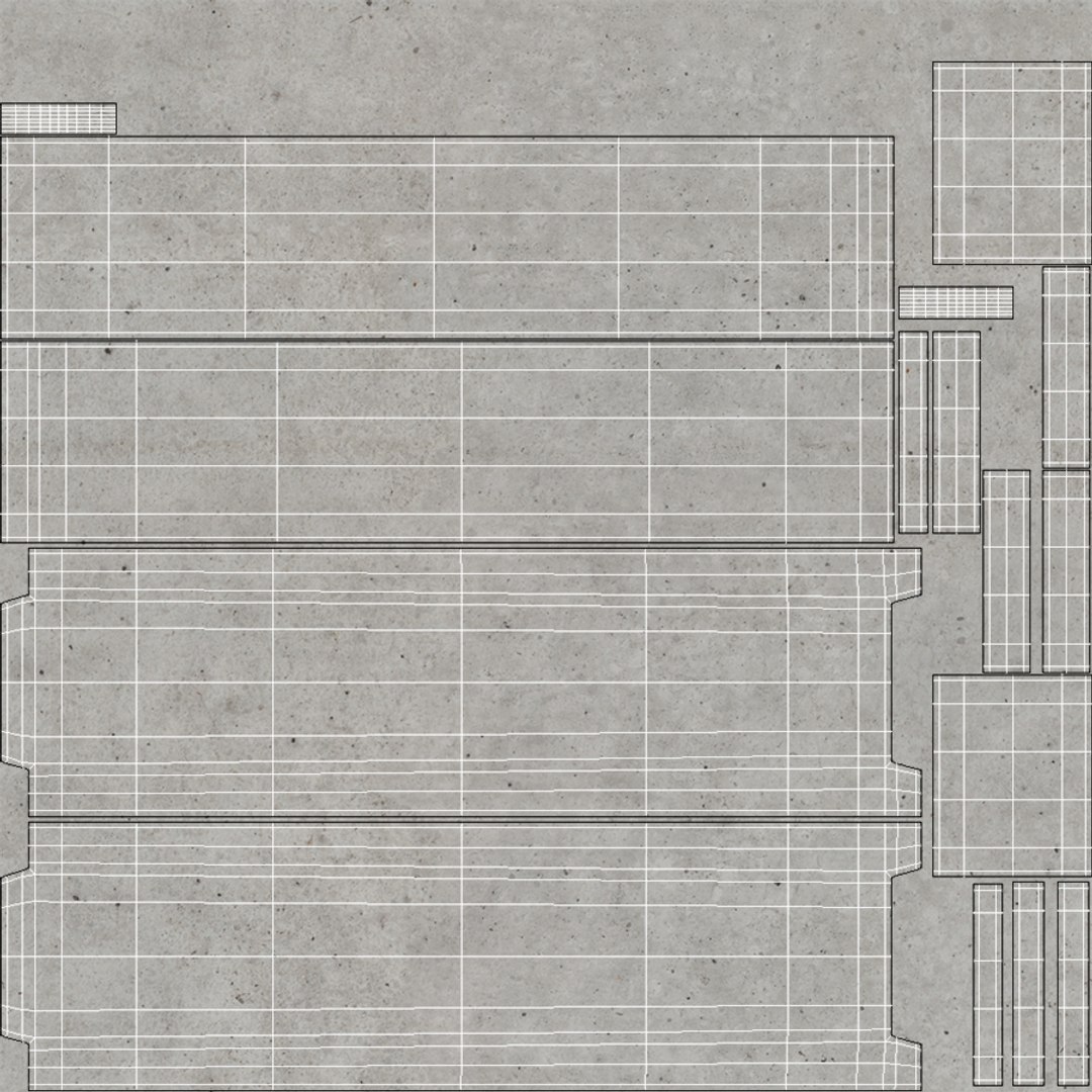 3D Concrete Blocks Model - TurboSquid 2029213