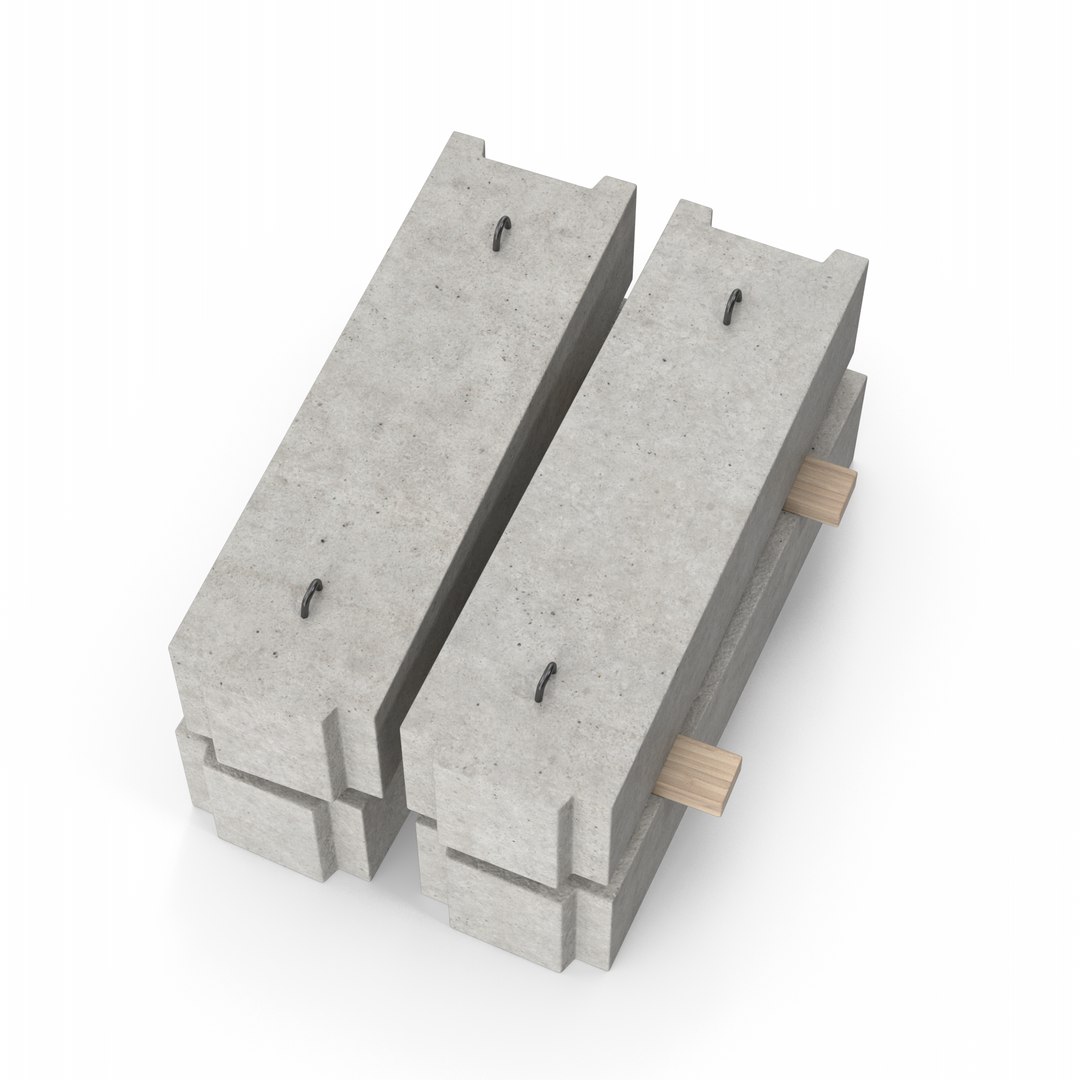 3D Concrete Blocks Model - TurboSquid 2029213