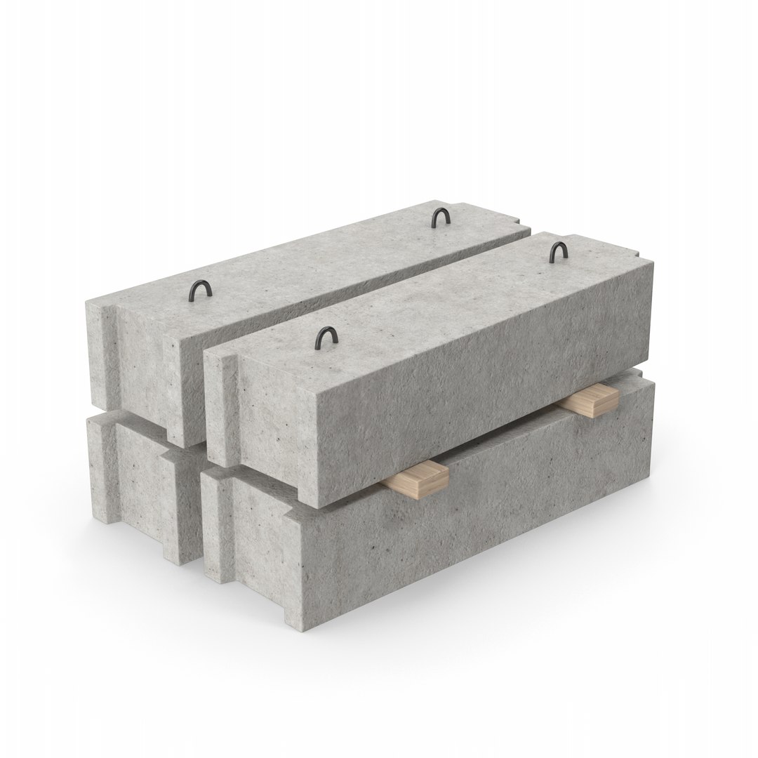 3D Concrete Blocks Model - TurboSquid 2029213