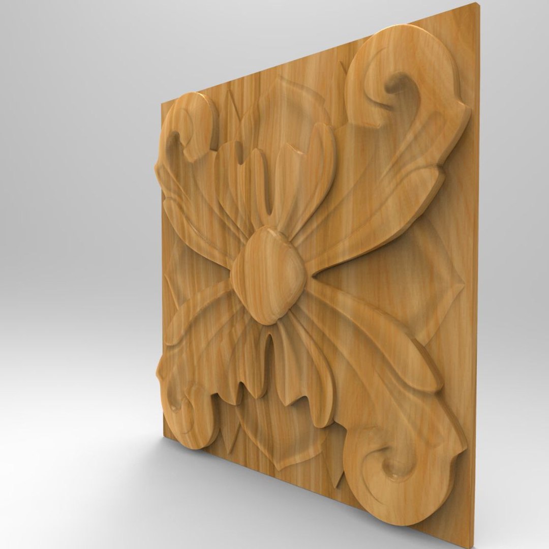 3d Rosette Stl Cnc