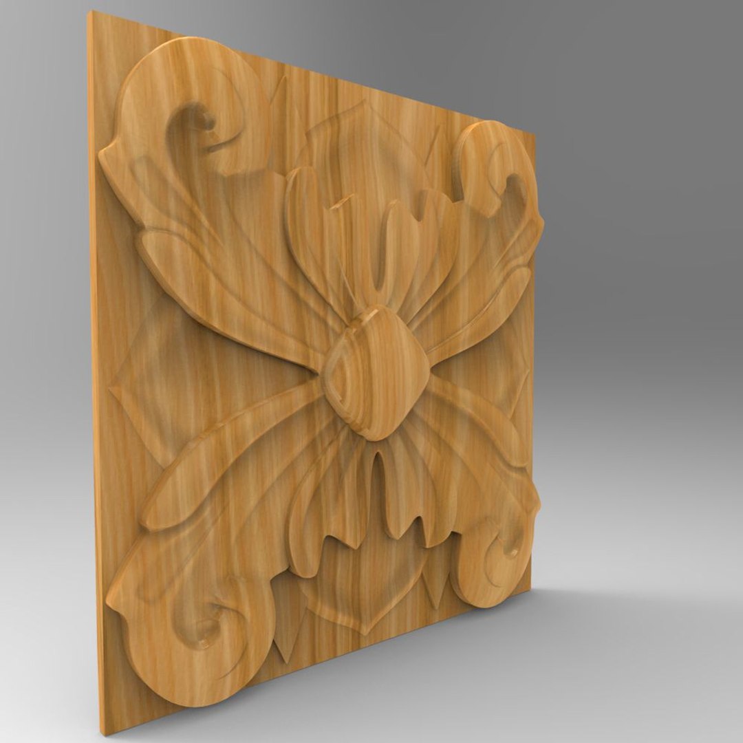 3d Rosette Stl Cnc