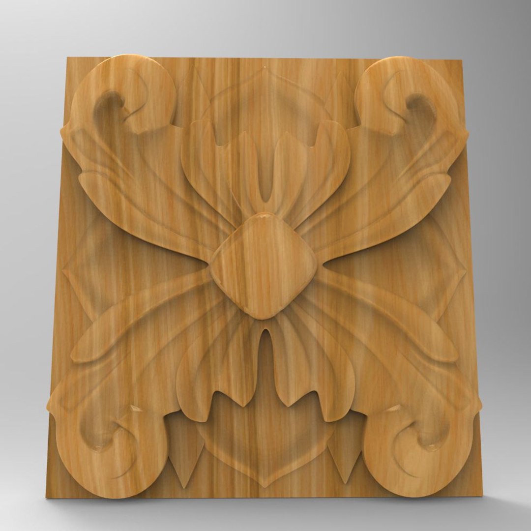 3d Rosette Stl Cnc