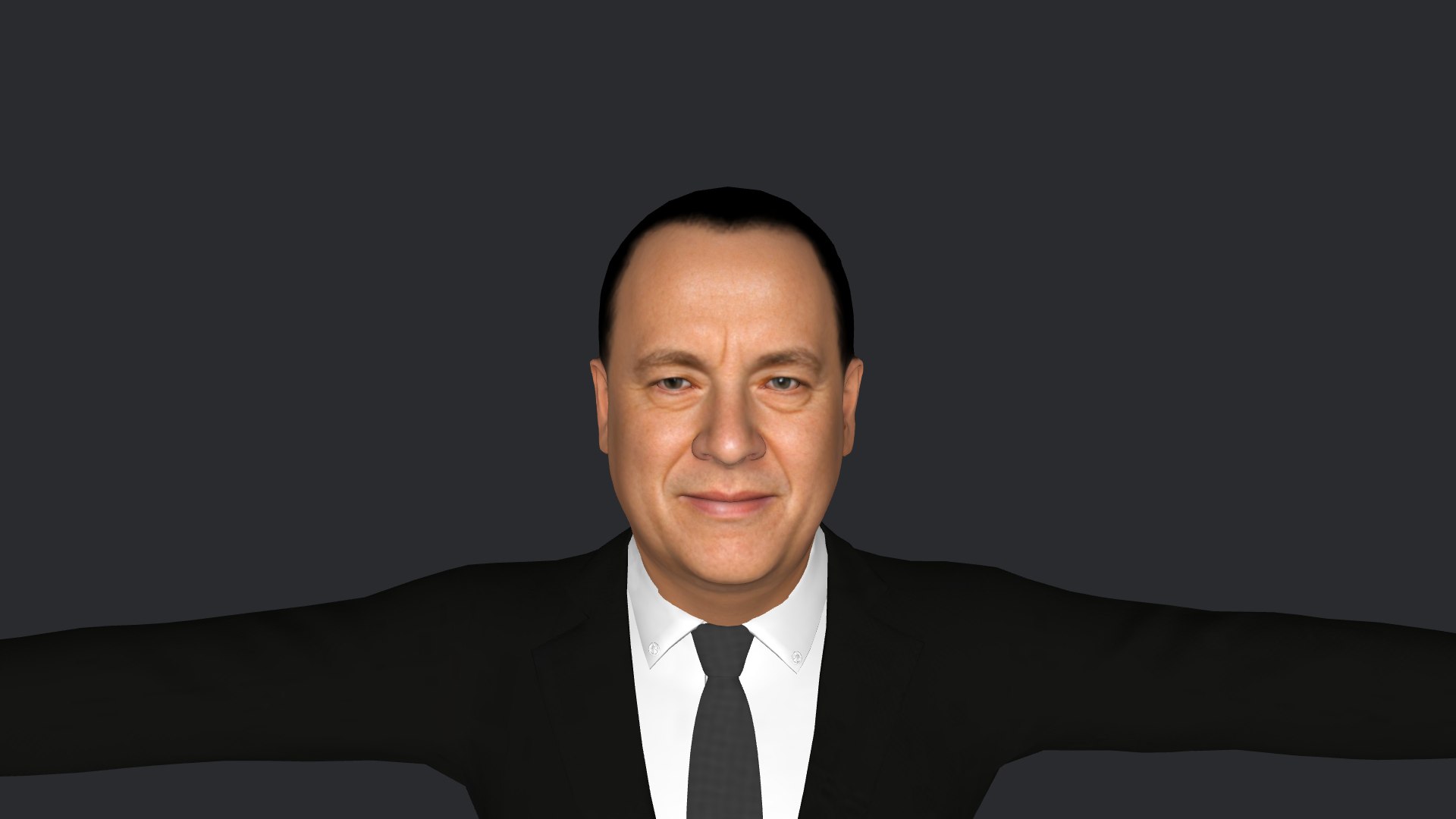 3D Tom Hanks Hyper Realistic Full Body Fully Rigged 3D Character ...