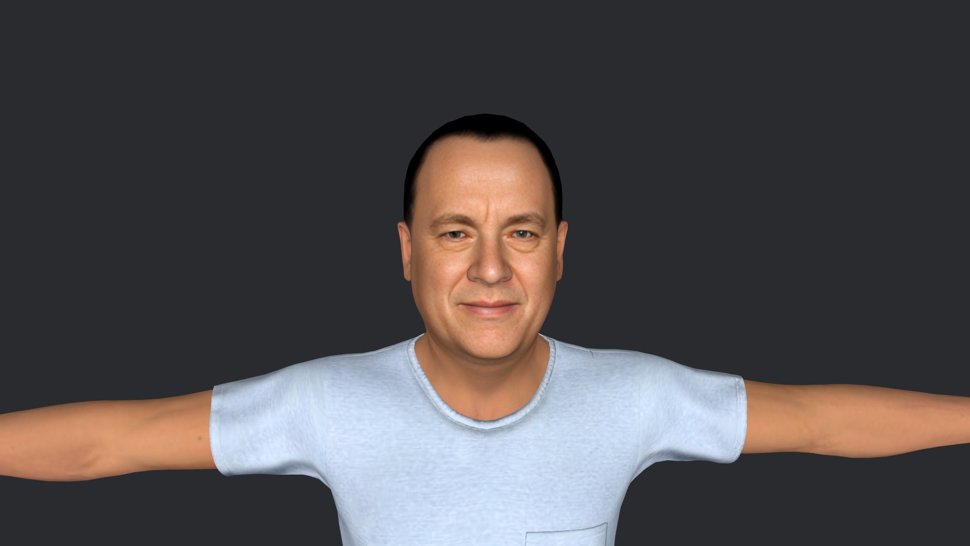 3D Tom Hanks Hyper Realistic Full Body Fully Rigged 3D Character ...